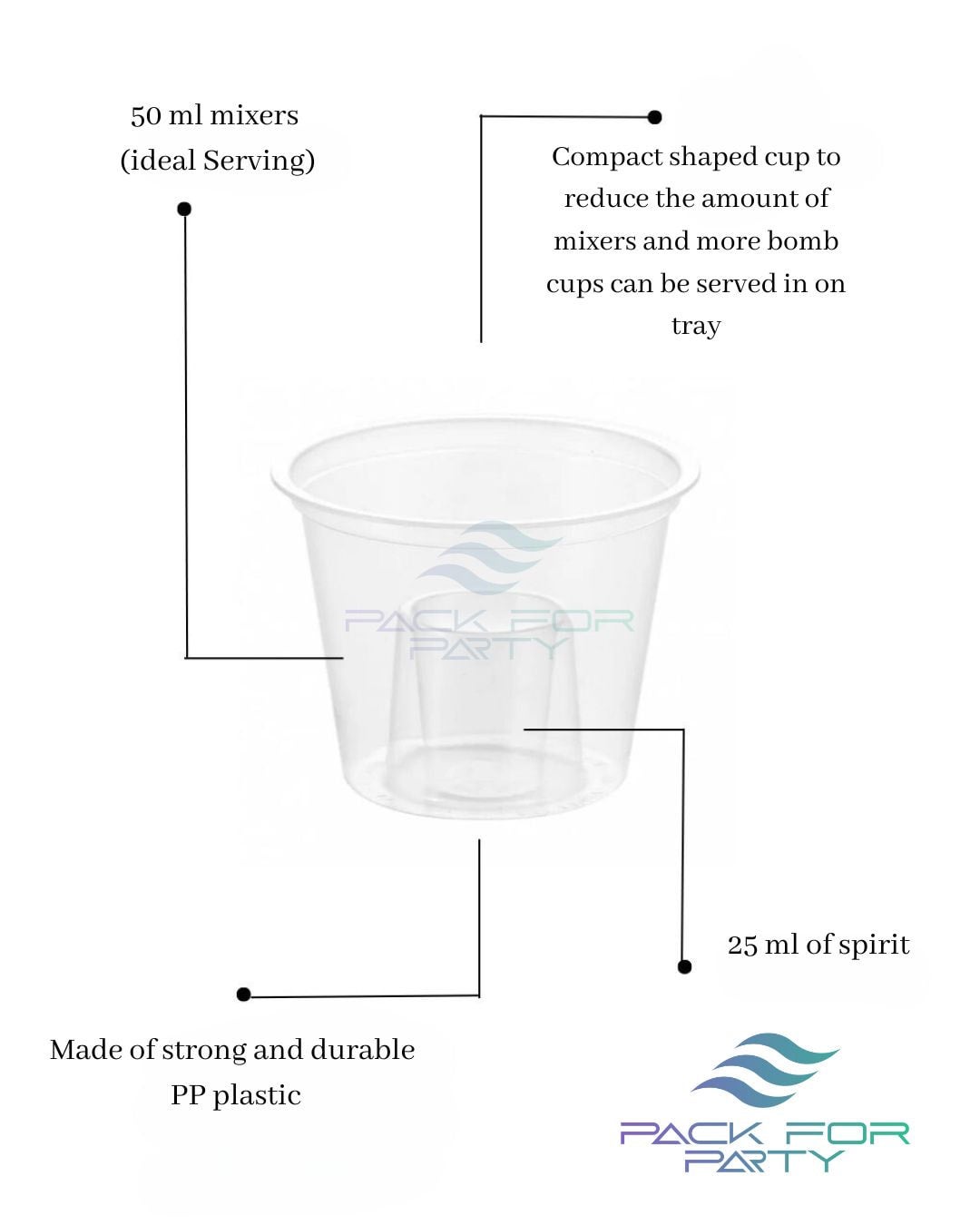 Bomb cups | Pack for Party